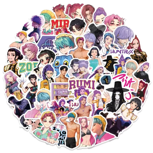 50 mini stickers KPop Demon Hunters